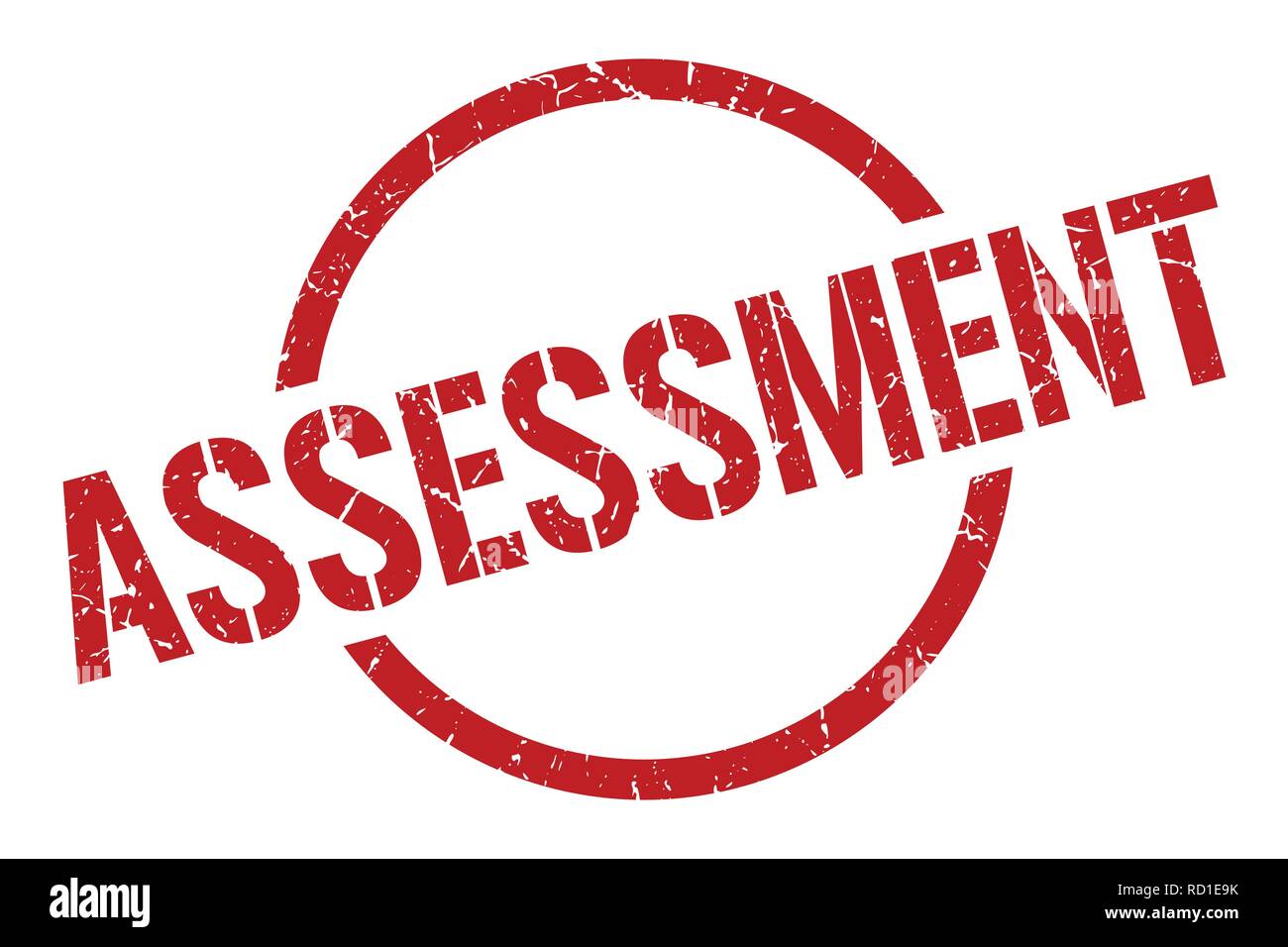 assessment red round stamp Stock Vector Image & Art - Alamy