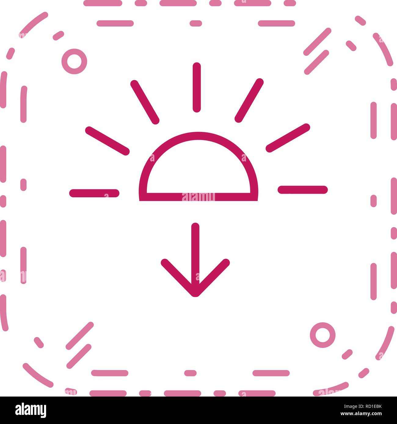 Sundown Vector Icon For Personal And Commercial Use Stock Vector Image ...