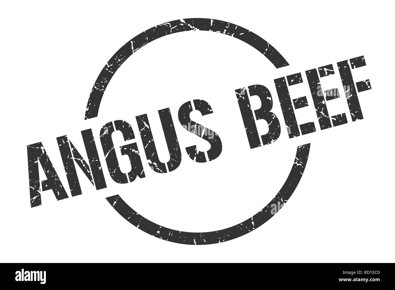 Angus beef stamp Black and White Stock Photos & Images - Alamy