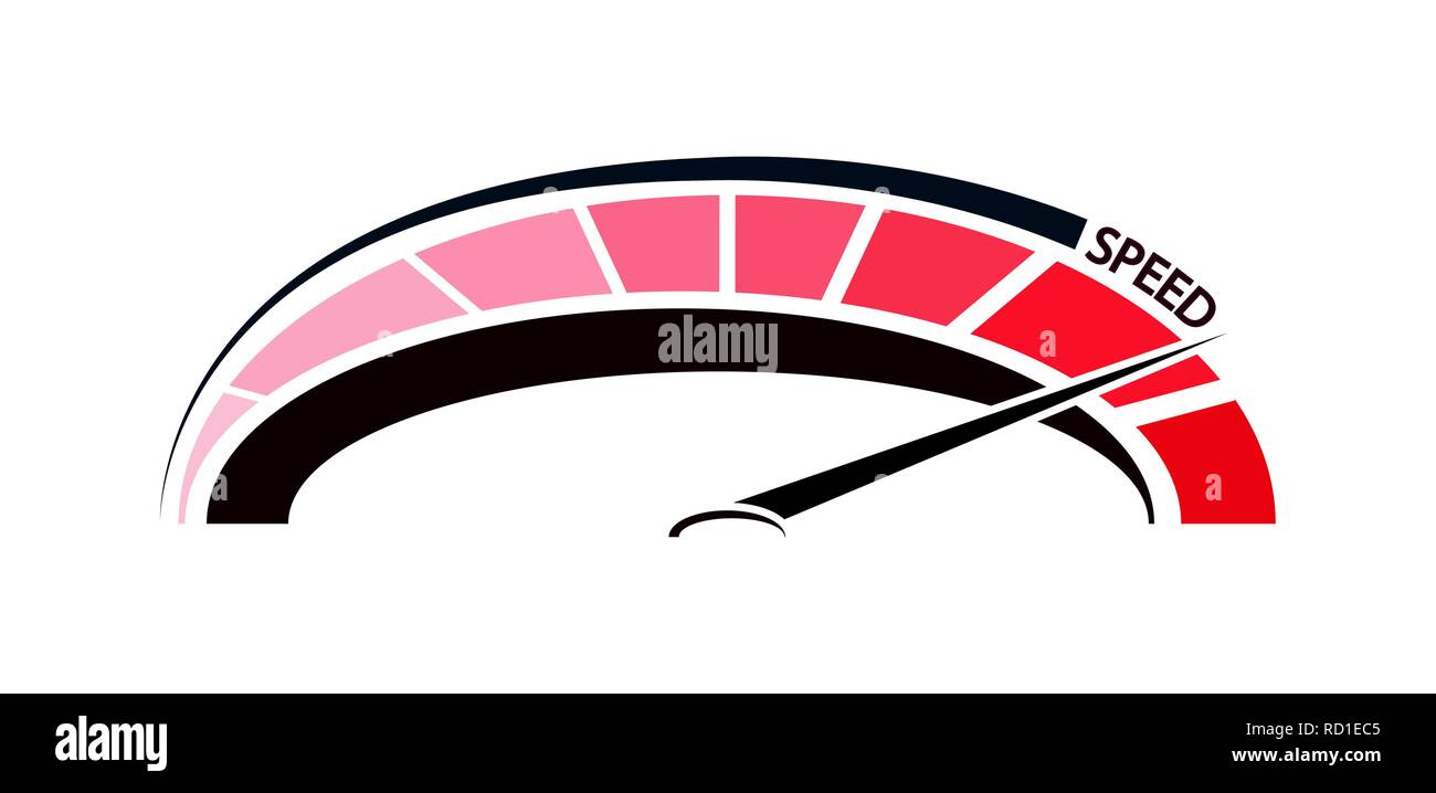 Abstract figure of speed symbol. Can be used for auto and internet ...