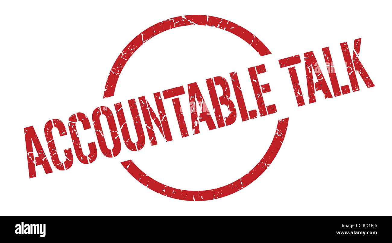 accountable talk red round stamp Stock Vector Image & Art - Alamy