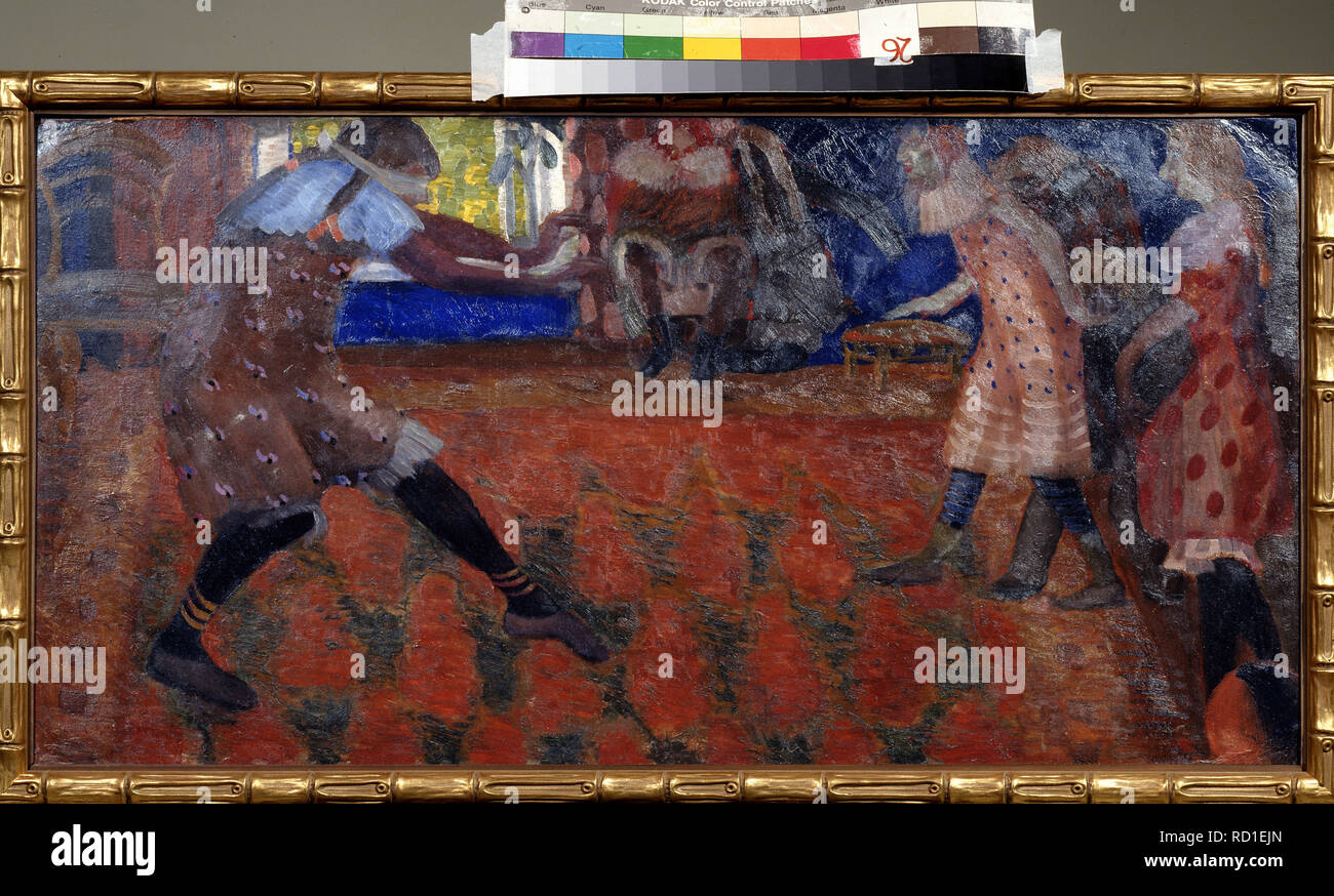Blind Man’s Buff. Museum: PRIVATE COLLECTION. Author: Grigoriev, Boris ...