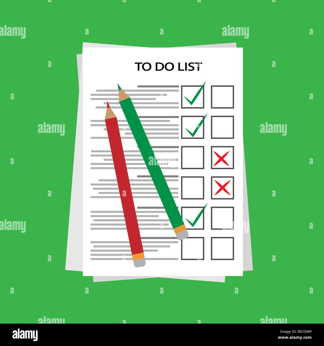 Implementation of the work plan Stock Vector Images - Alamy