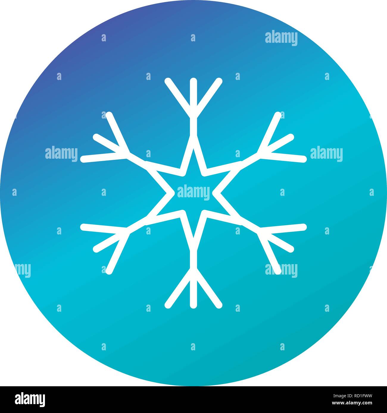 Snow Flake Vector Icon For Personal And Commercial Use Stock Vector ...