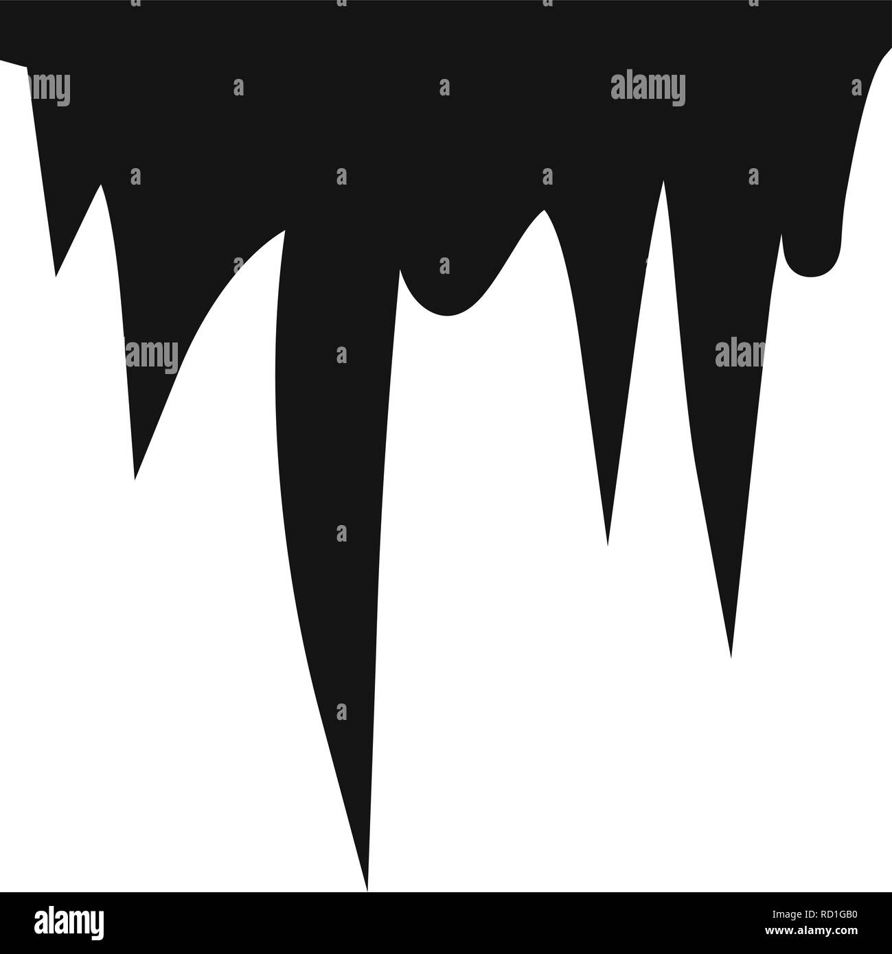 Icicle vector vectors Black and White Stock Photos & Images - Alamy