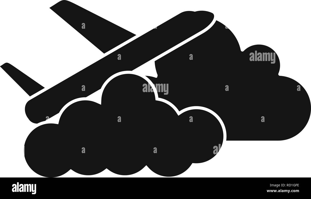 Plane cloud Vector Icon For Personal And Commercial Use Stock Vector ...