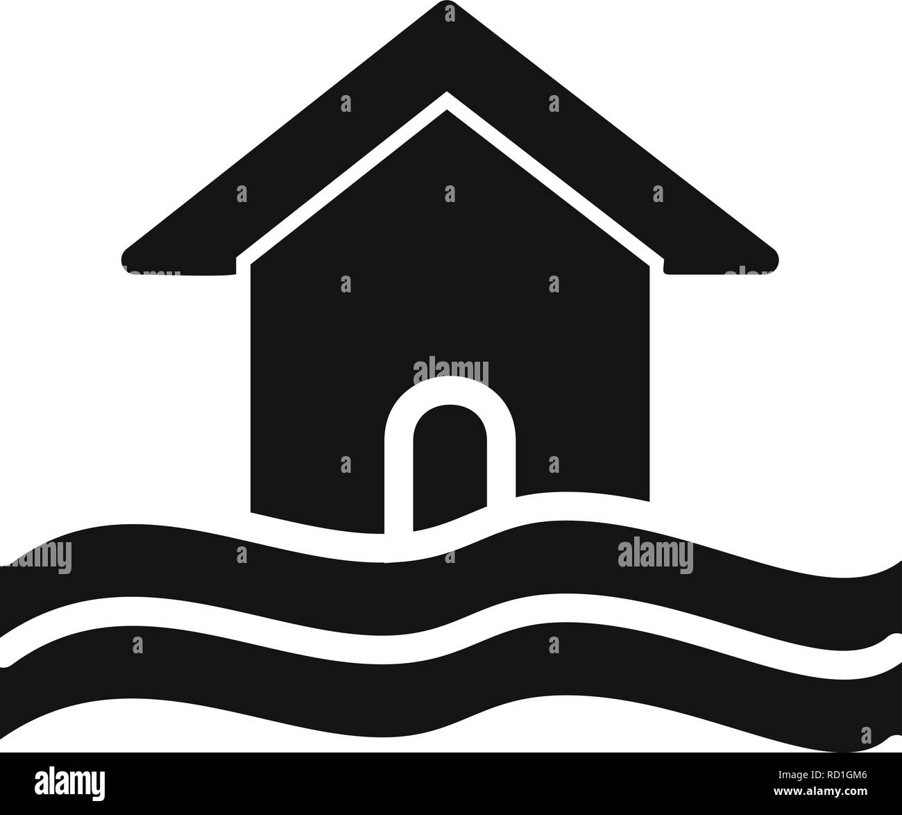 Flood Symbol Vector Icon For Personal And Commercial Use Stock Vector ...