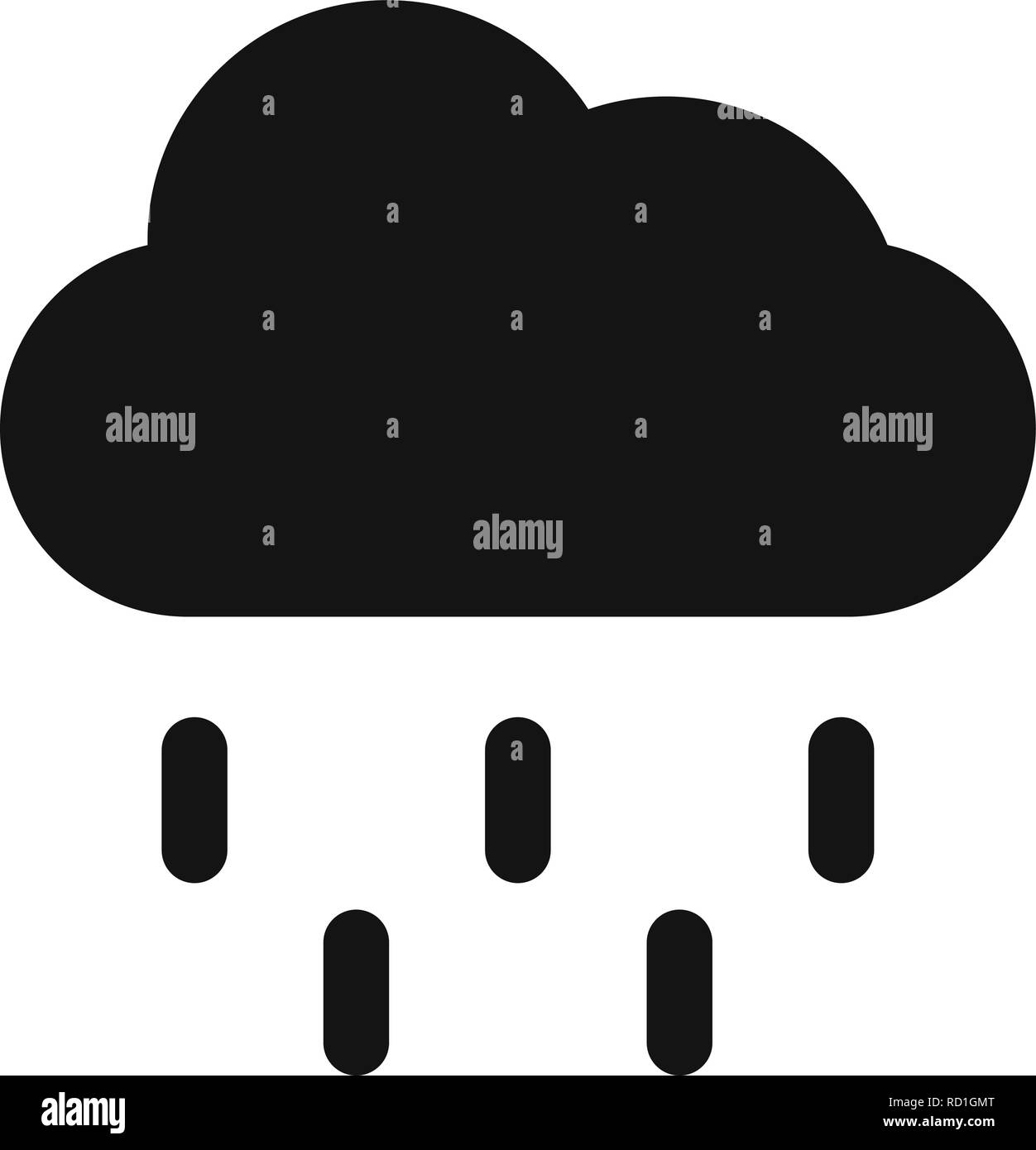 Rain Vector Icon For Personal And Commercial Use Stock Vector Image ...