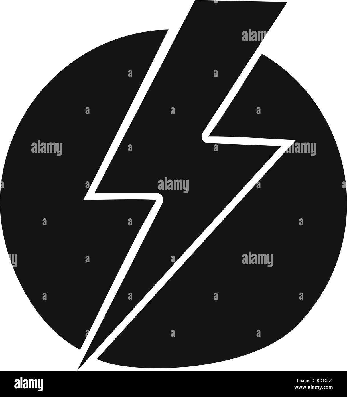 Electric Shock Vector Icon For Personal And Commercial Use Stock Vector ...