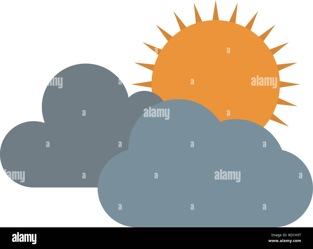 Sunny Vector Icon For Personal And Commercial Use Stock Vector Image ...