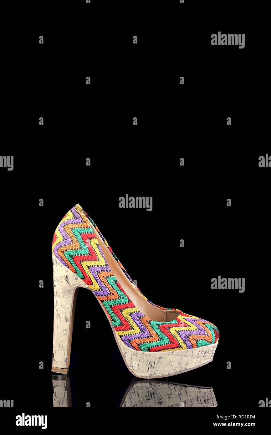 Pumps with Chevron Design Stock Photo - Alamy