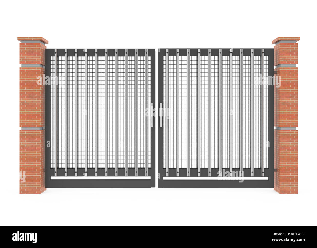 At their front gate Cut Out Stock Images & Pictures - Alamy