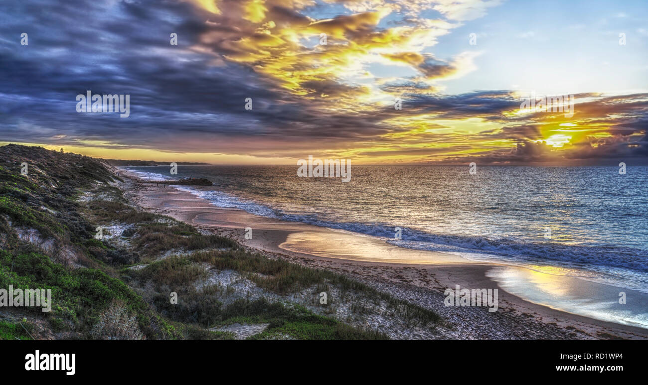 Beach sunset, Perth, Western Australia, Australia Stock Photo - Alamy