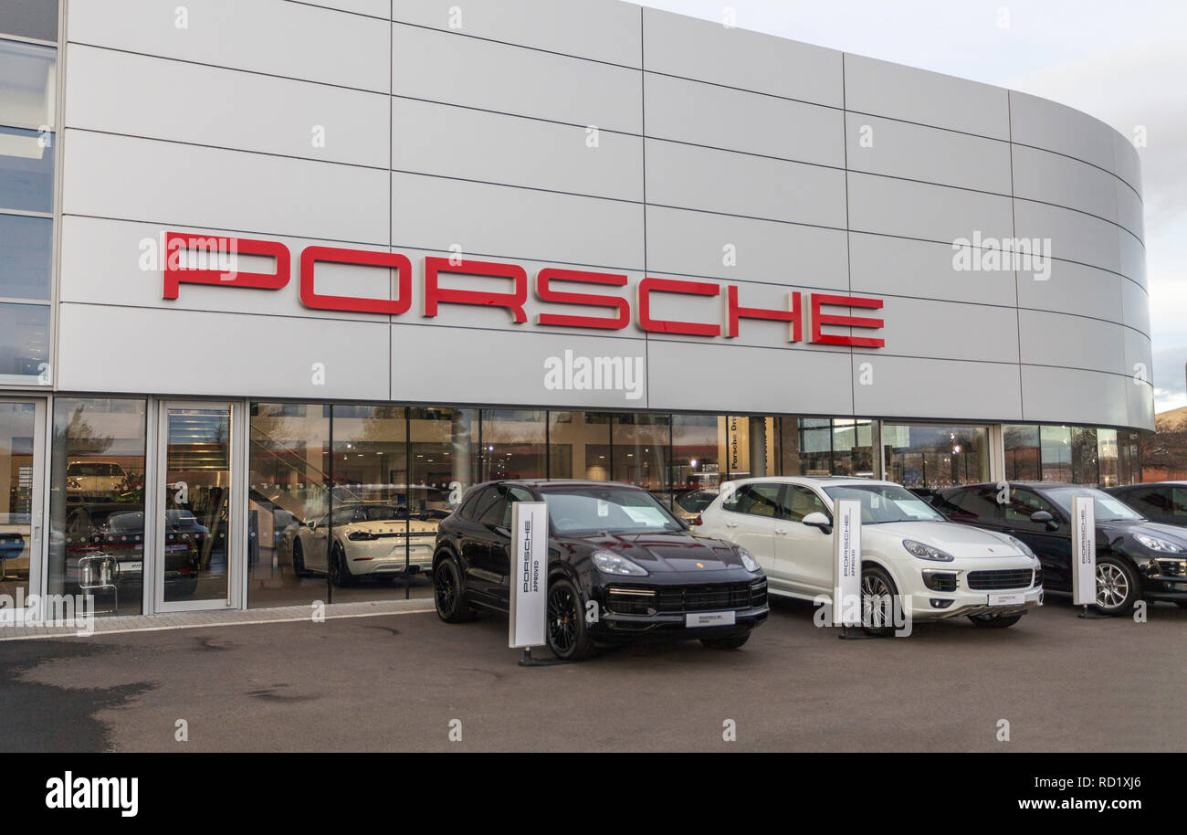 The Porsche Centre,Teesside at Stockton on Tees,England,UK Stock Photo ...