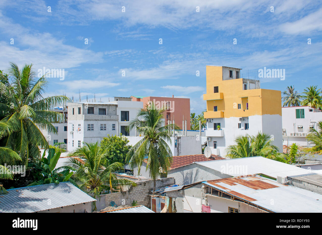 Maldives village life hi-res stock photography and images - Alamy