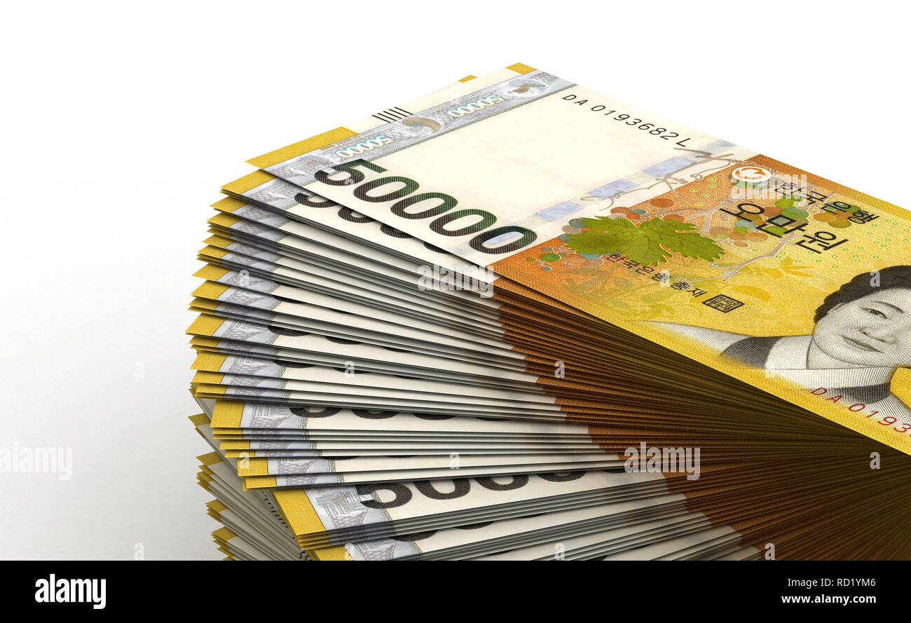 Korean won bill hi-res stock photography and images - Alamy
