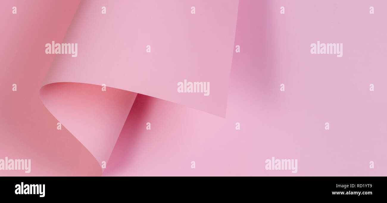 Abstract background with geometric shape pastel pink color paper Stock ...