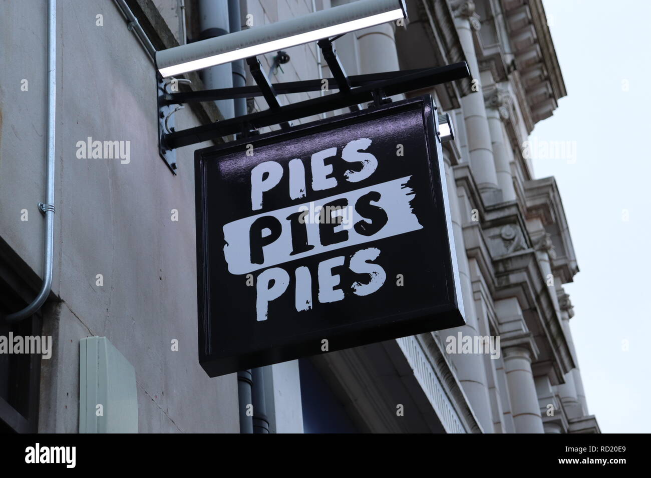 Pies , Pies , Pies Sign Stock Photo - Alamy