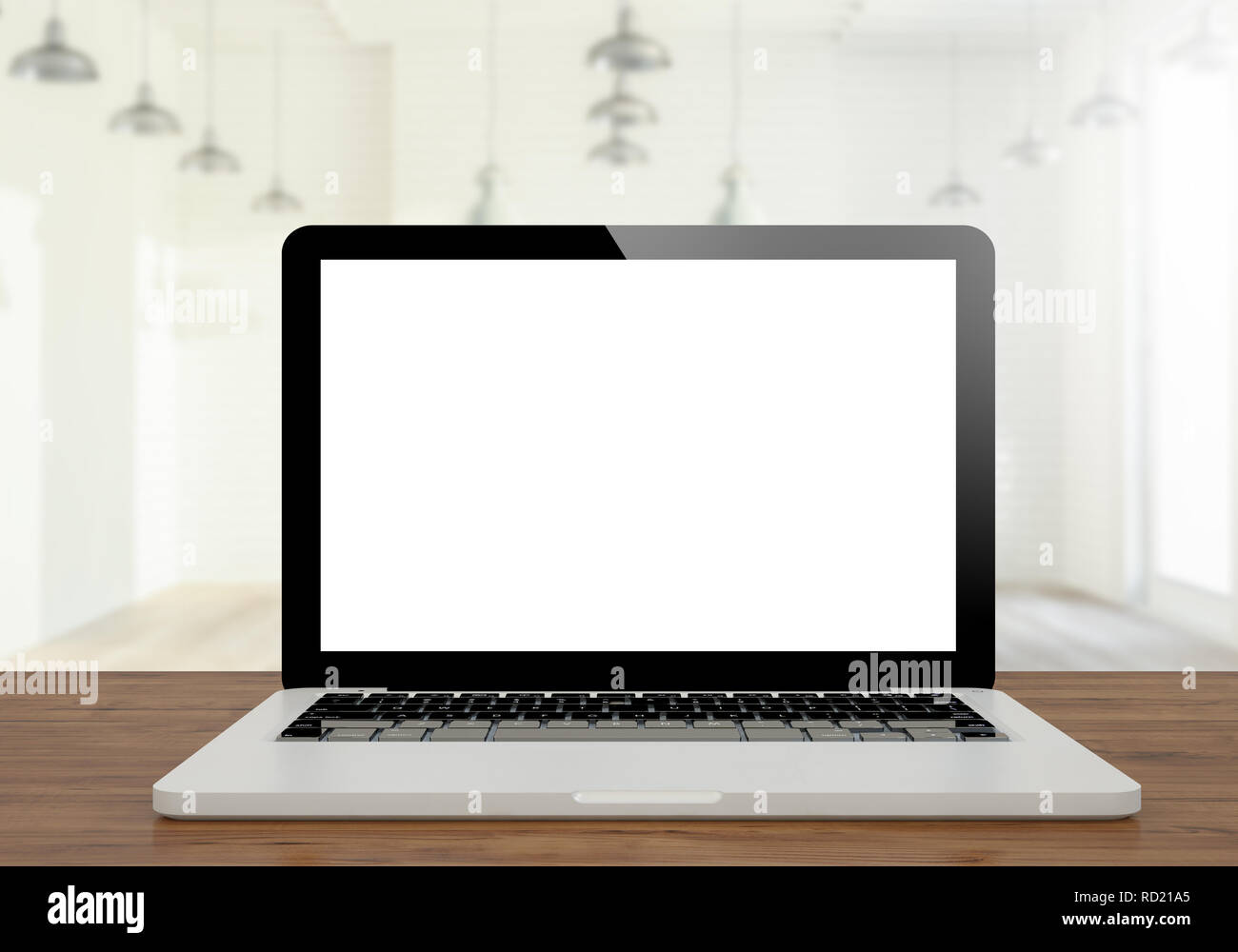 White screen laptop hi-res stock photography and images - Alamy