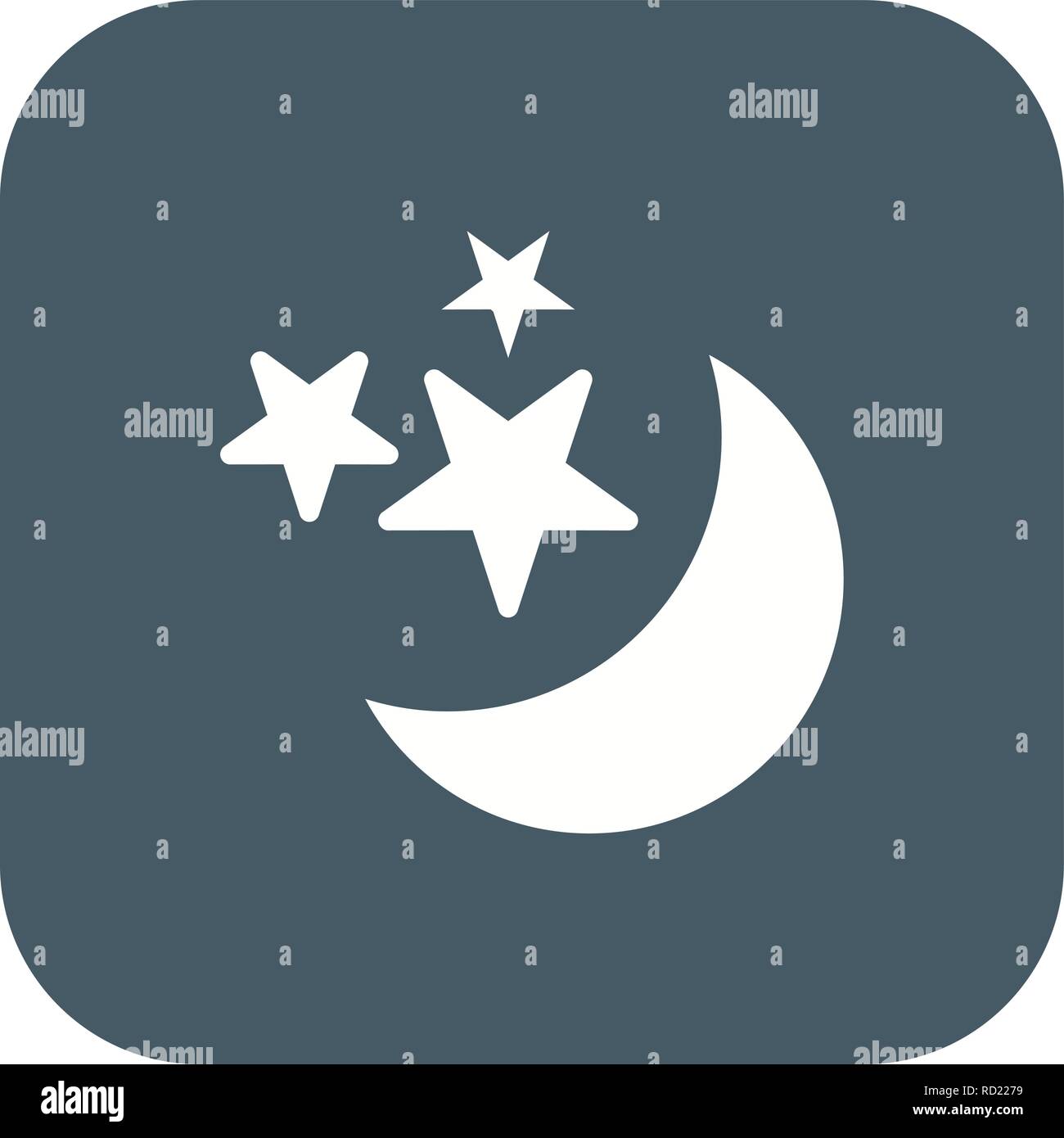 Moon And stars Vector Icon For Personal And Commercial Use Stock Vector ...