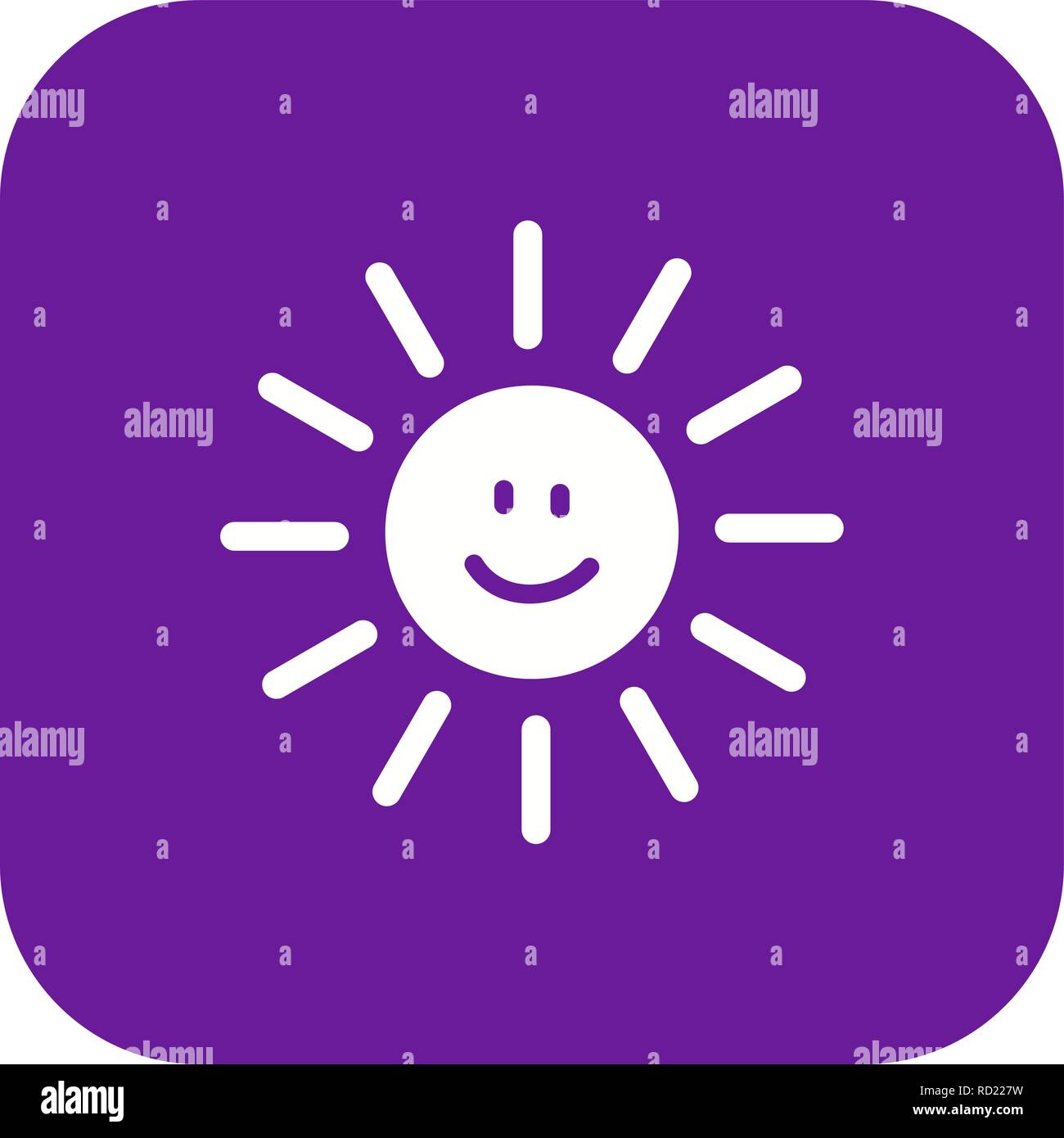 Sun smiling Vector Icon For Personal And Commercial Use Stock Vector ...
