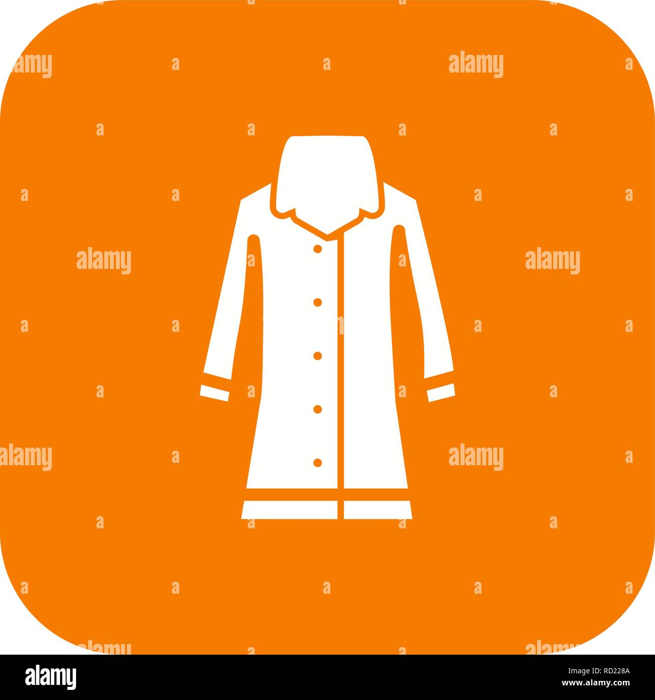 Rain Coat Vector Icon For Personal And Commercial Use Stock Vector ...
