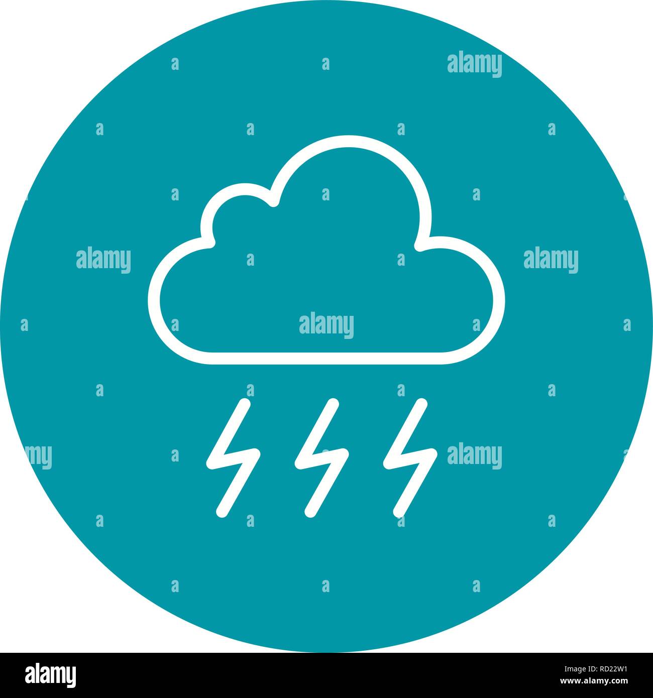 Storm Vector Icon For Personal And Commercial Use Stock Vector Image ...