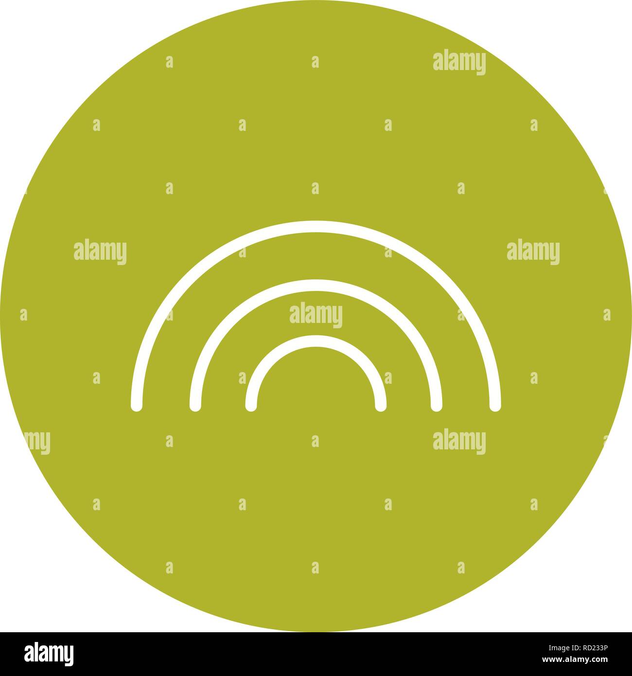 Rainbow Vector Icon For Personal And Commercial Use Stock Vector Image ...