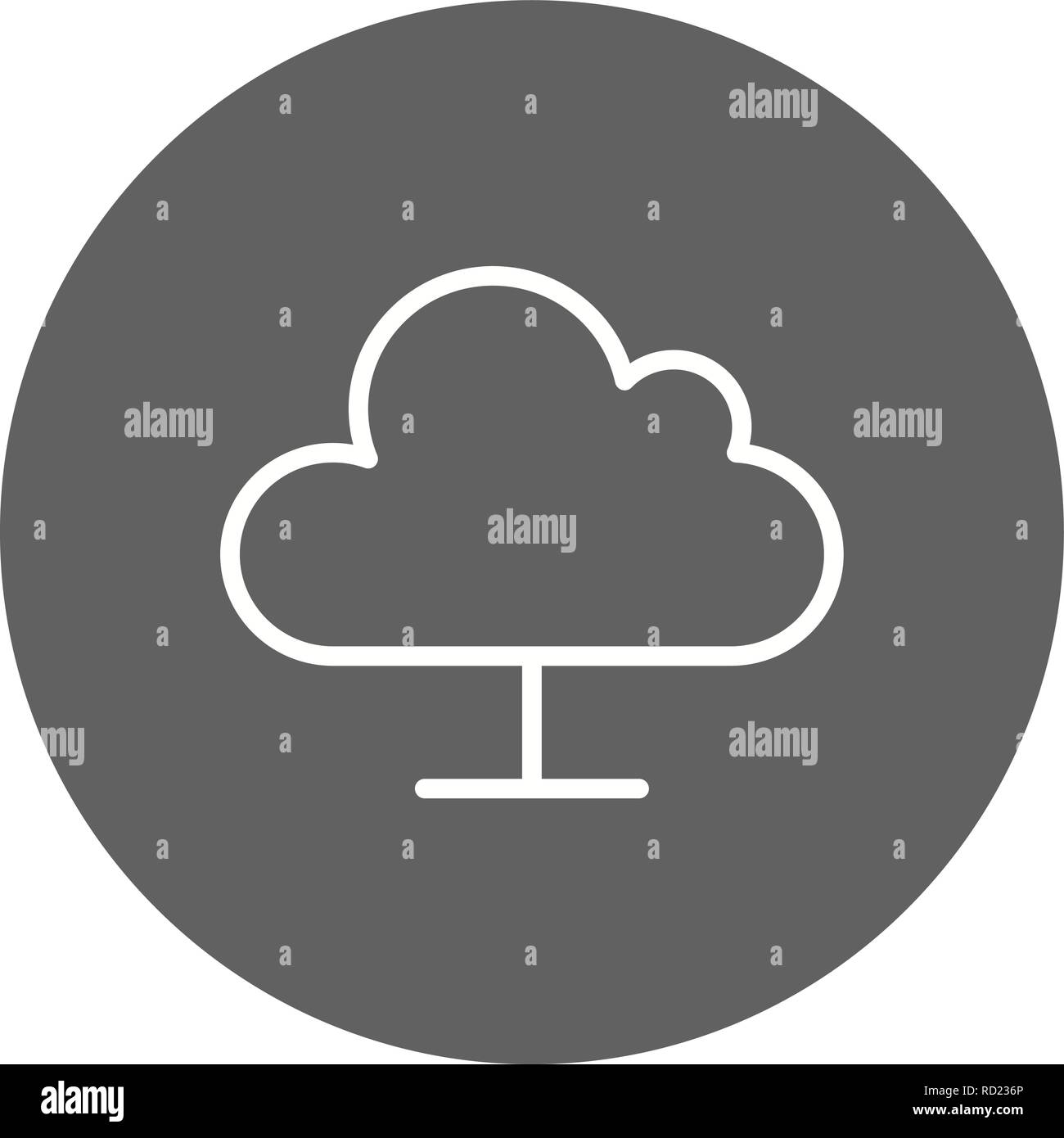 Cloud computing outline icons Black and White Stock Photos & Images - Alamy