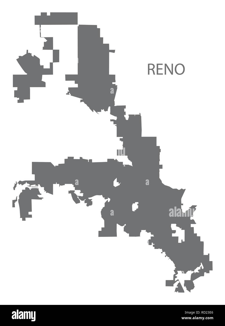 Reno county map hi-res stock photography and images - Alamy