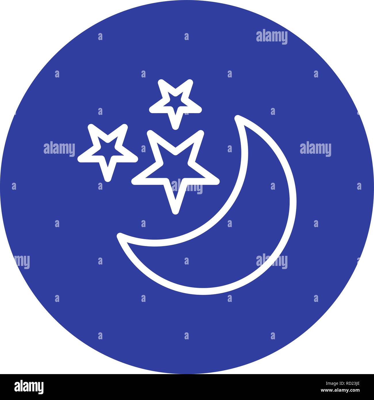 Moon And stars Vector Icon For Personal And Commercial Use Stock Vector ...