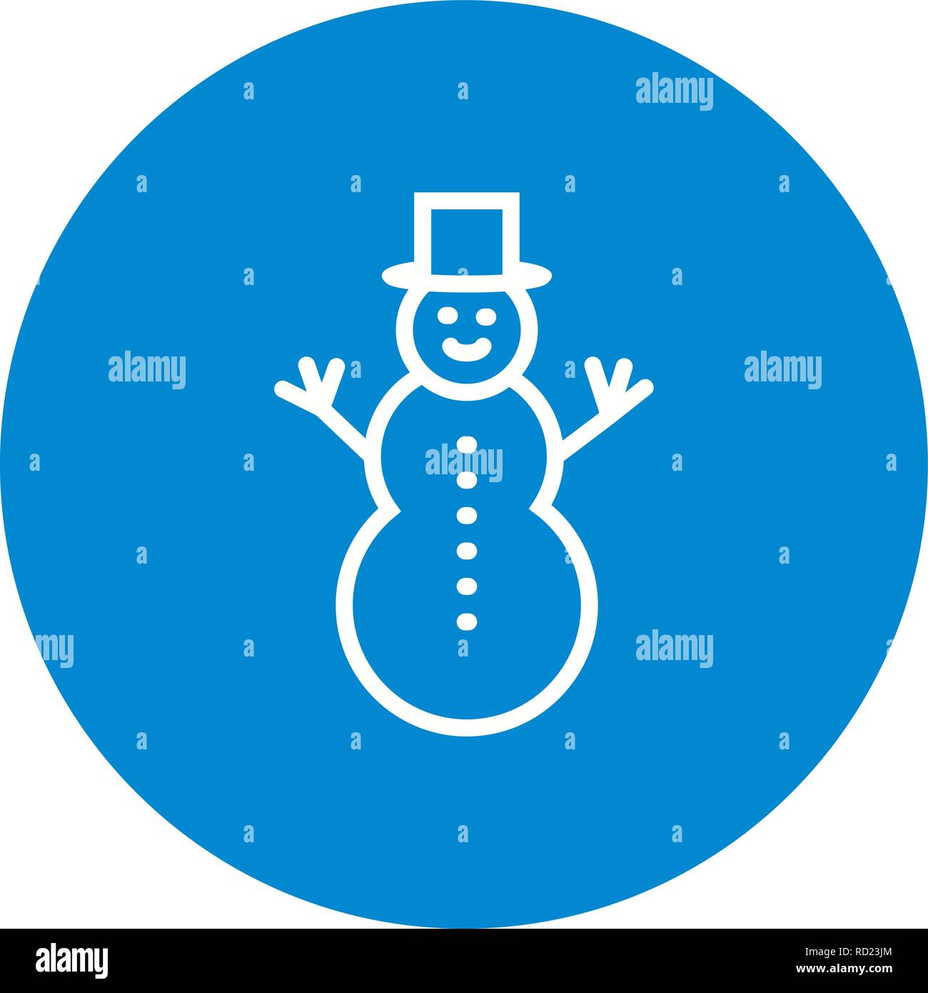 Snowman Vector Icon For Personal And Commercial Use Stock Vector Image ...