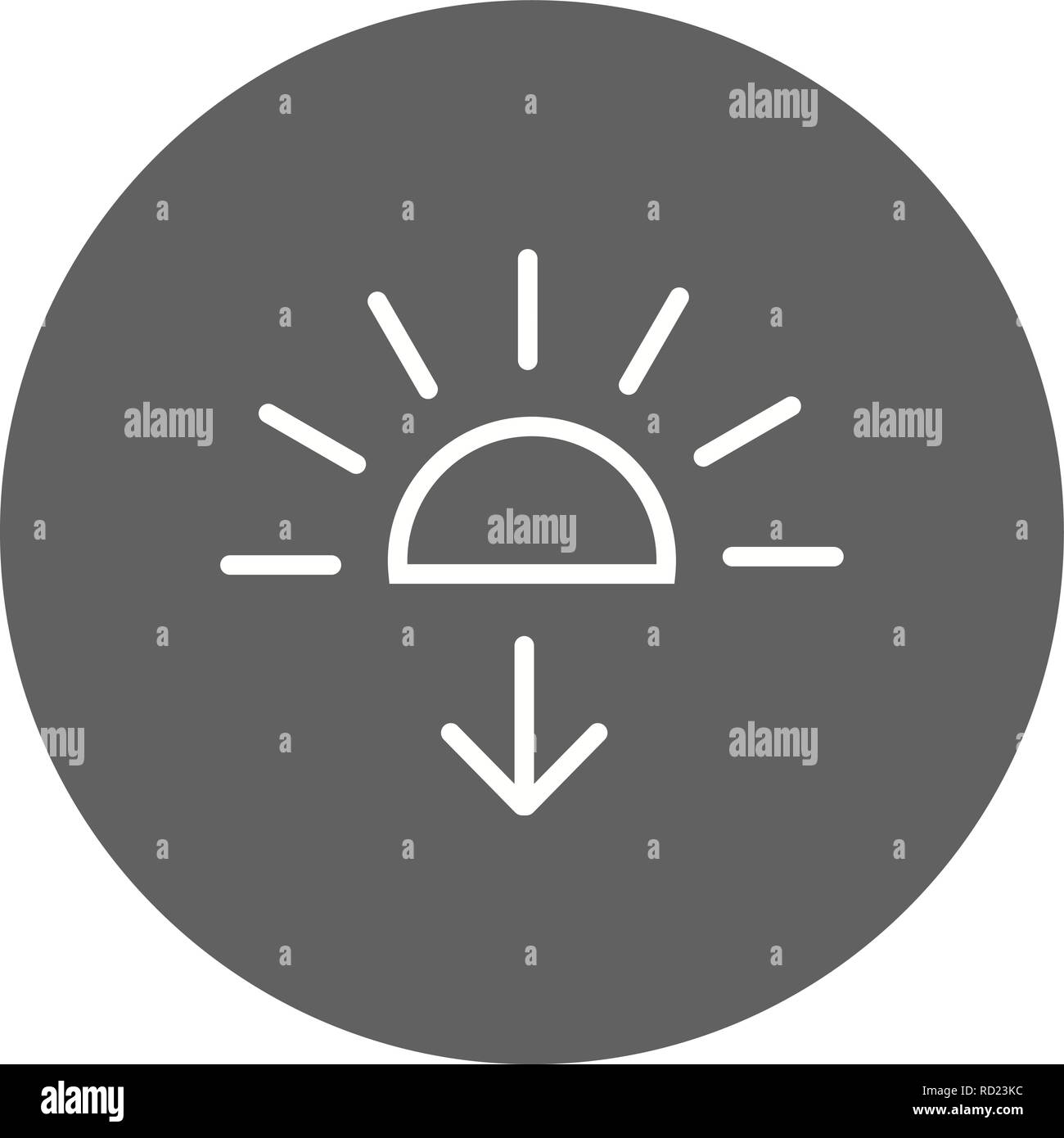 Sundown Vector Icon For Personal And Commercial Use Stock Vector Image ...