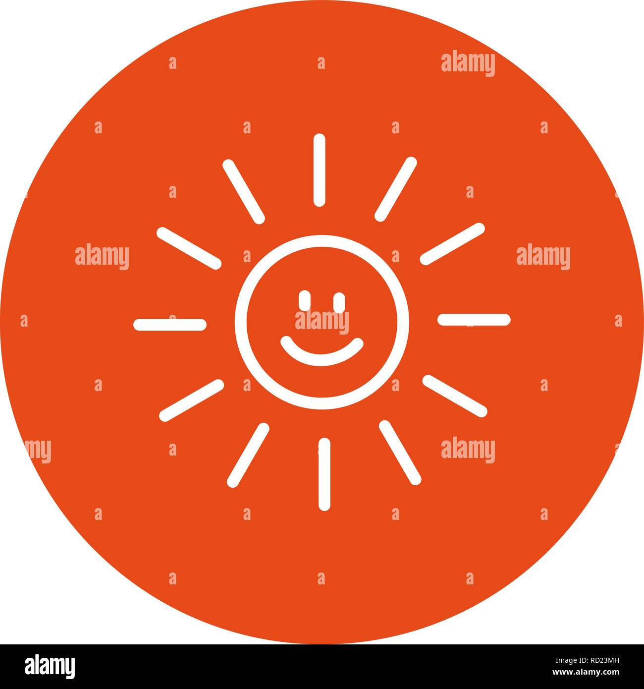Sun smiling Vector Icon For Personal And Commercial Use Stock Vector ...