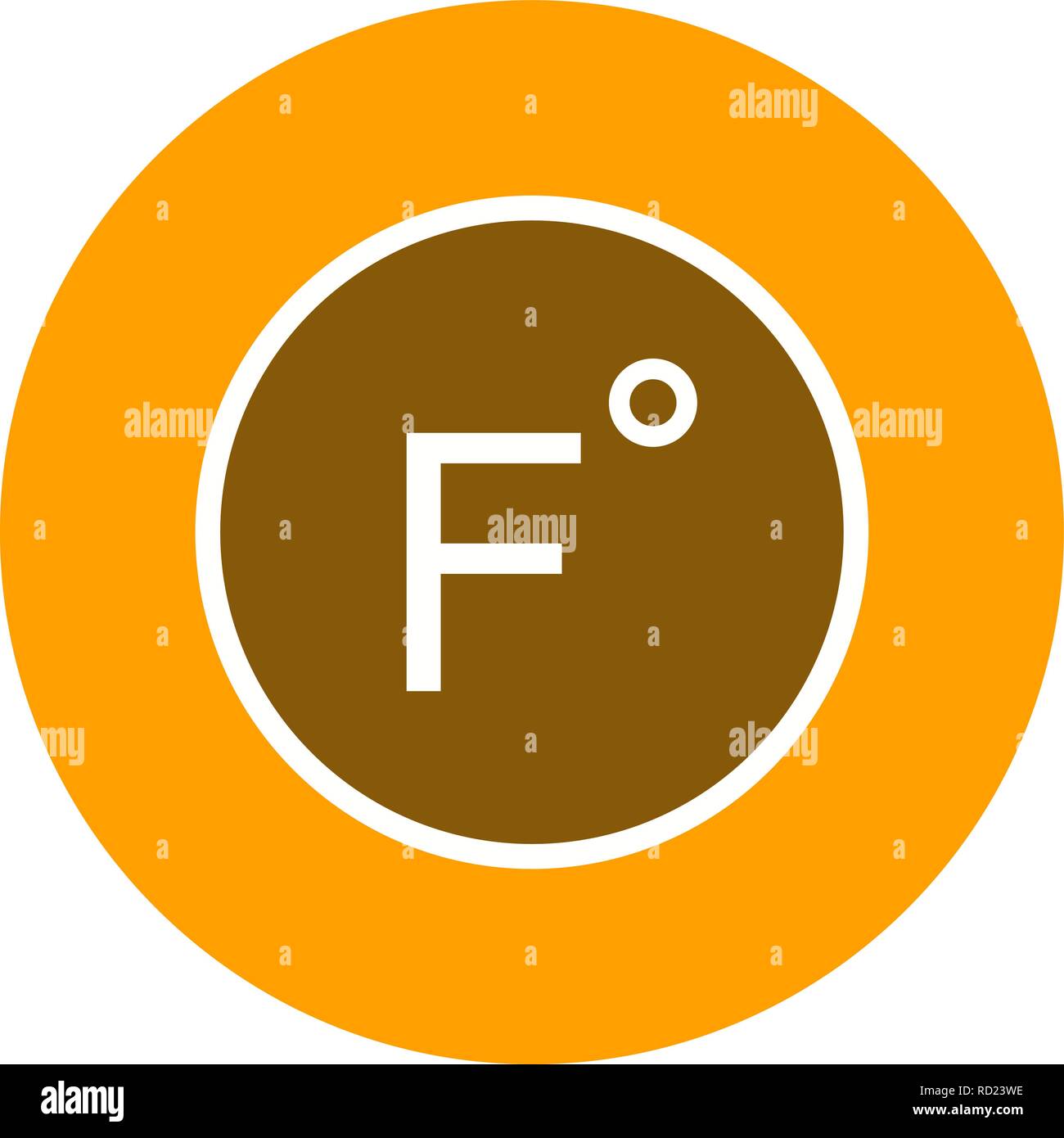Fahrenheit Vector Icon For Personal And Commercial Use Stock Vector ...