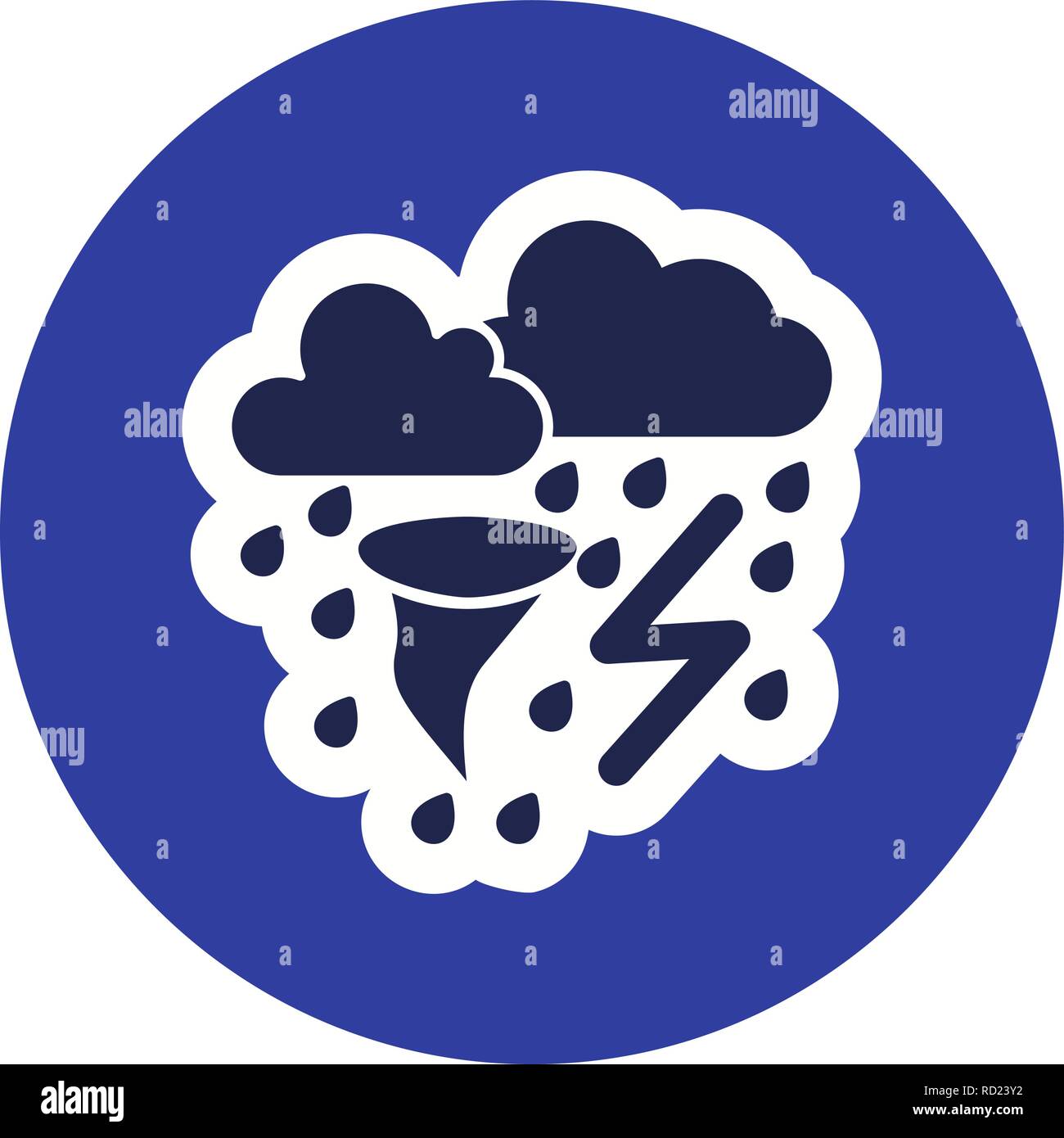 Bad Weather Vector Icon For Personal And Commercial Use Stock Vector ...