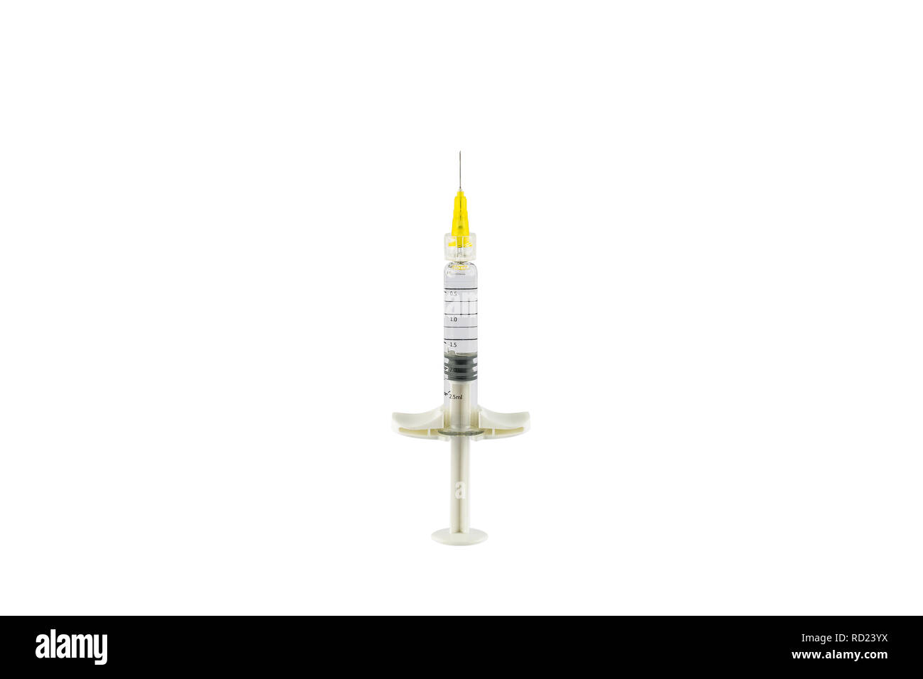 Empty Syringe isolated on white background. the medicine Stock Photo ...
