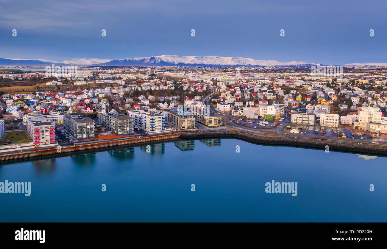 Aerial View Of Hafnarfjordur High Resolution Stock Photography and ...
