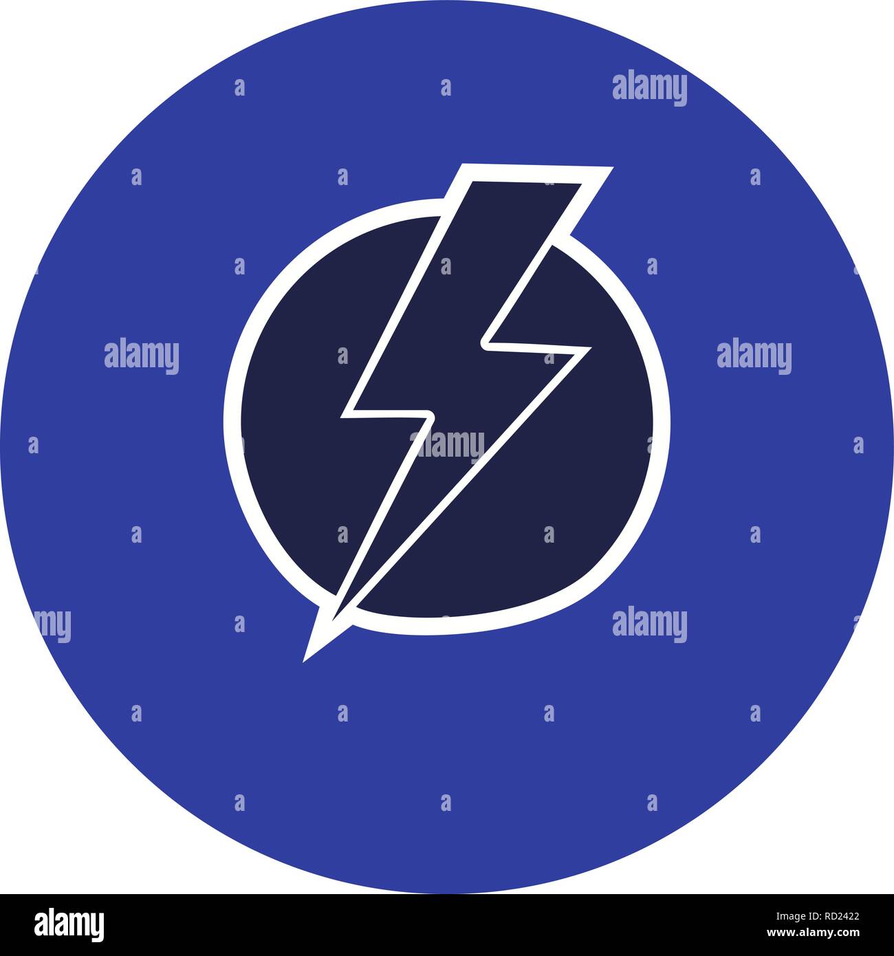 Electric Shock Vector Icon For Personal And Commercial Use Stock Vector ...