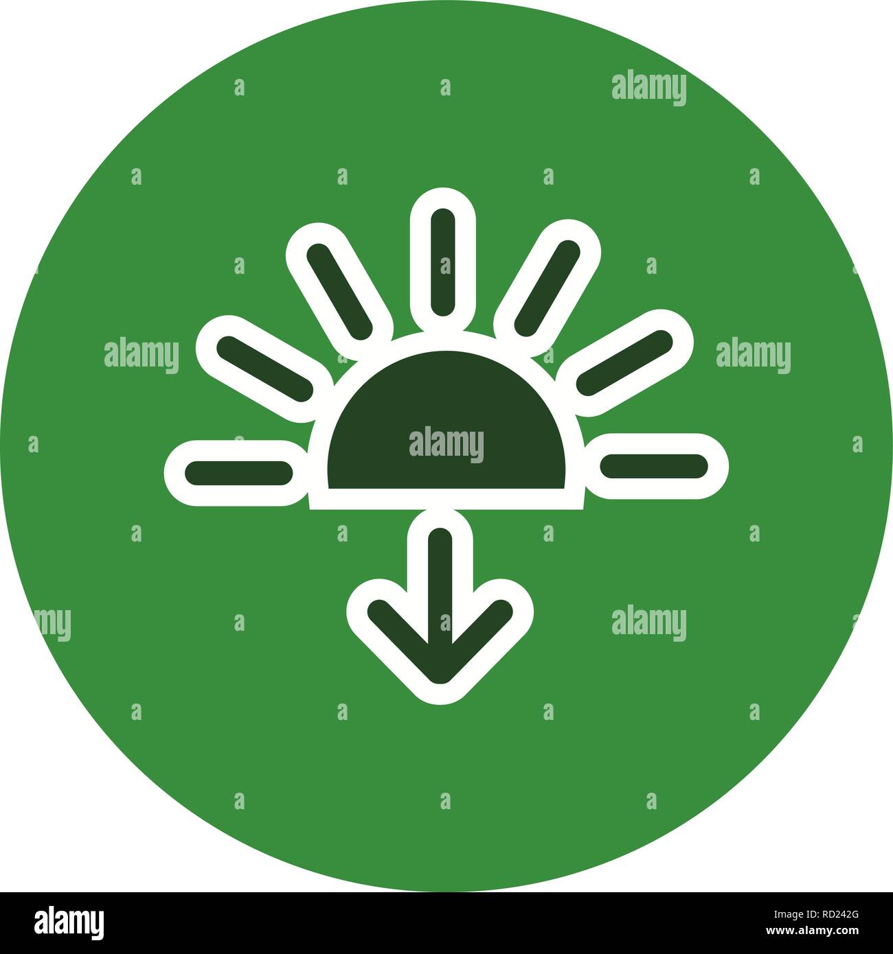 Sundown Vector Icon For Personal And Commercial Use Stock Vector Image ...