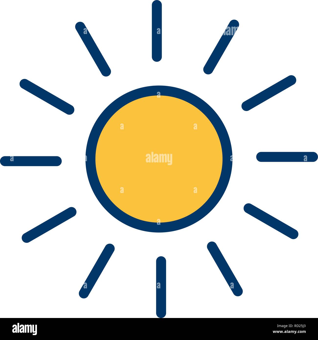 Sun Vector Icon For Personal And Commercial Use Stock Vector Image ...