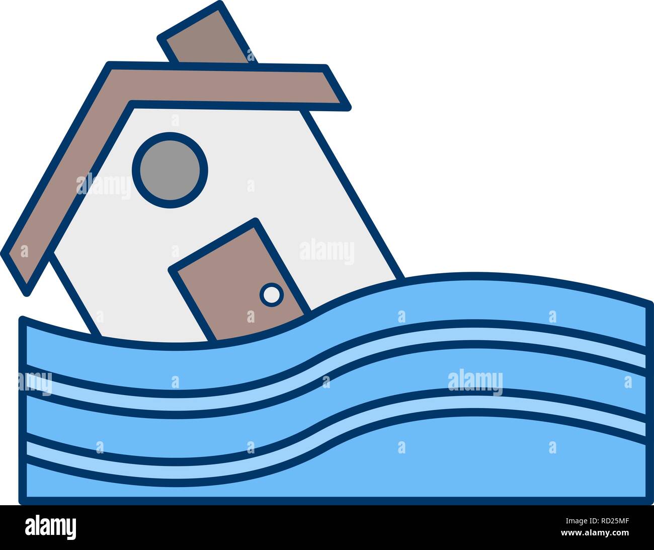 Flood Symbol Vector Icon For Personal And Commercial Use Stock Vector ...