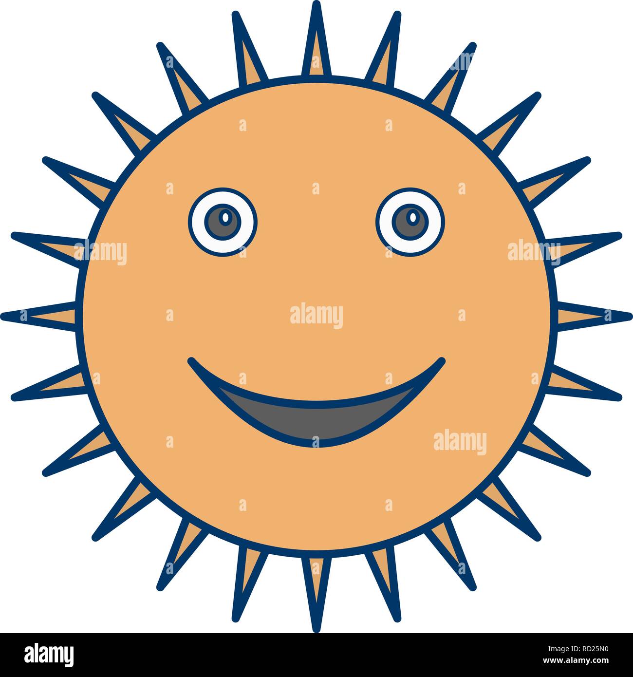 Sun smiling Vector Icon For Personal And Commercial Use Stock Vector ...