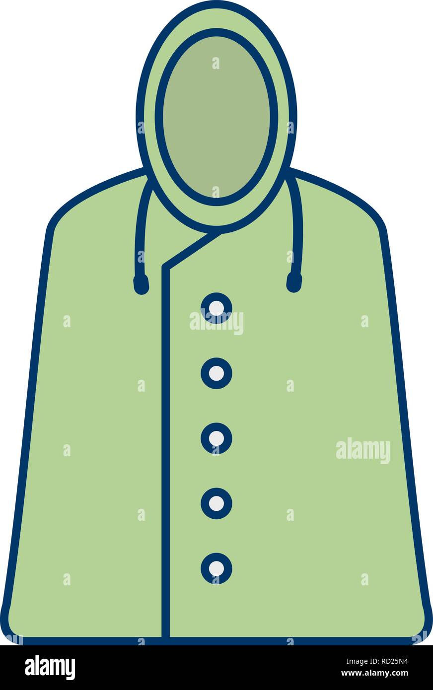 Rain Coat Vector Icon For Personal And Commercial Use Stock Vector ...