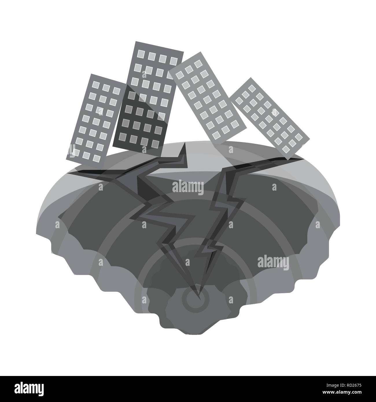 Vector design of nature and apocalypse symbol. Set of nature and ...