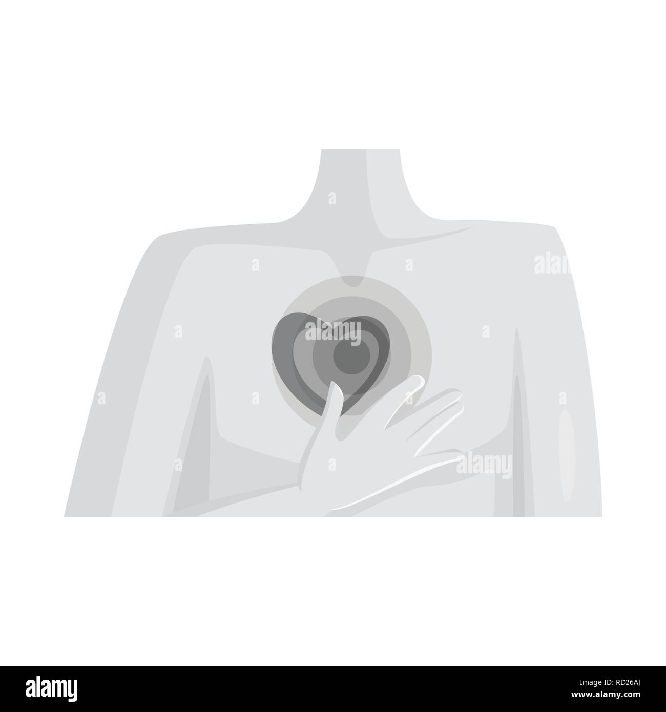 Vector illustration of suffering and injury symbol. Set of suffering ...