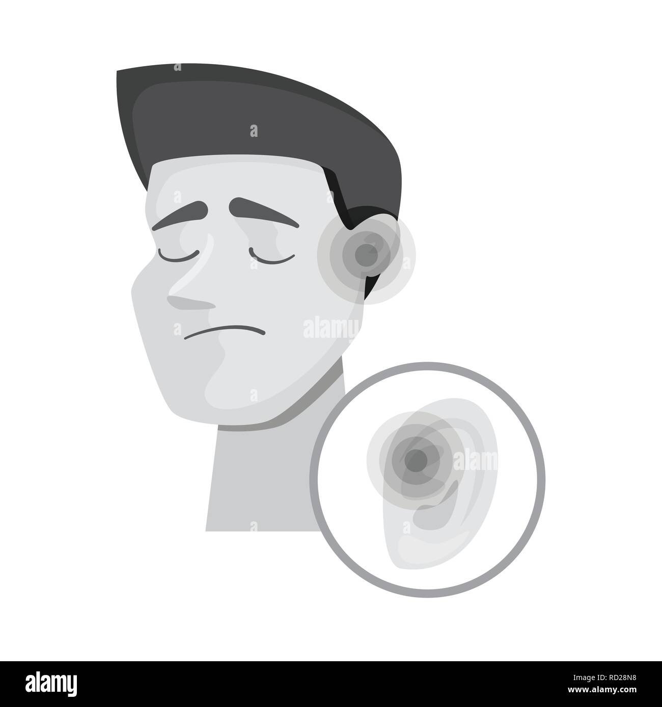 Vector design of suffering and injury sign. Set of suffering and damage ...