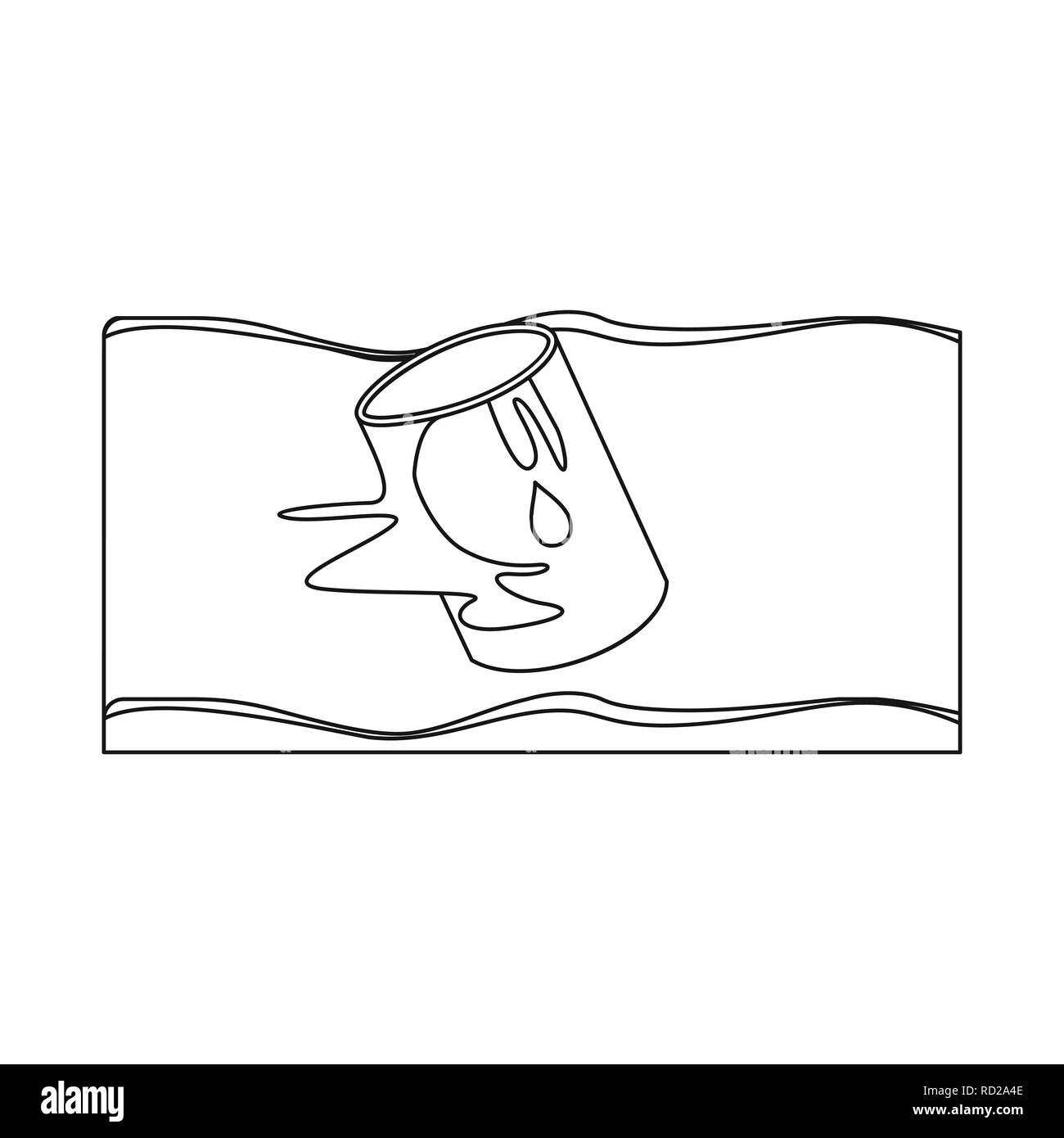 Vector design of cataclysm and disaster symbol. Set of cataclysm and ...