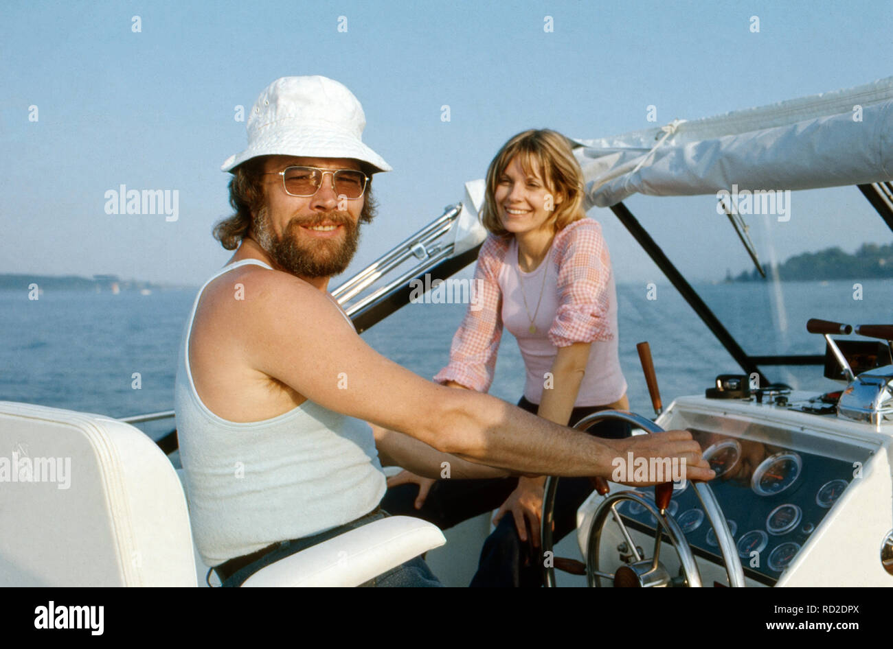 Jazzpianist Horst Jankowski mit Ehefrau Franziska Oehme auf dem ...