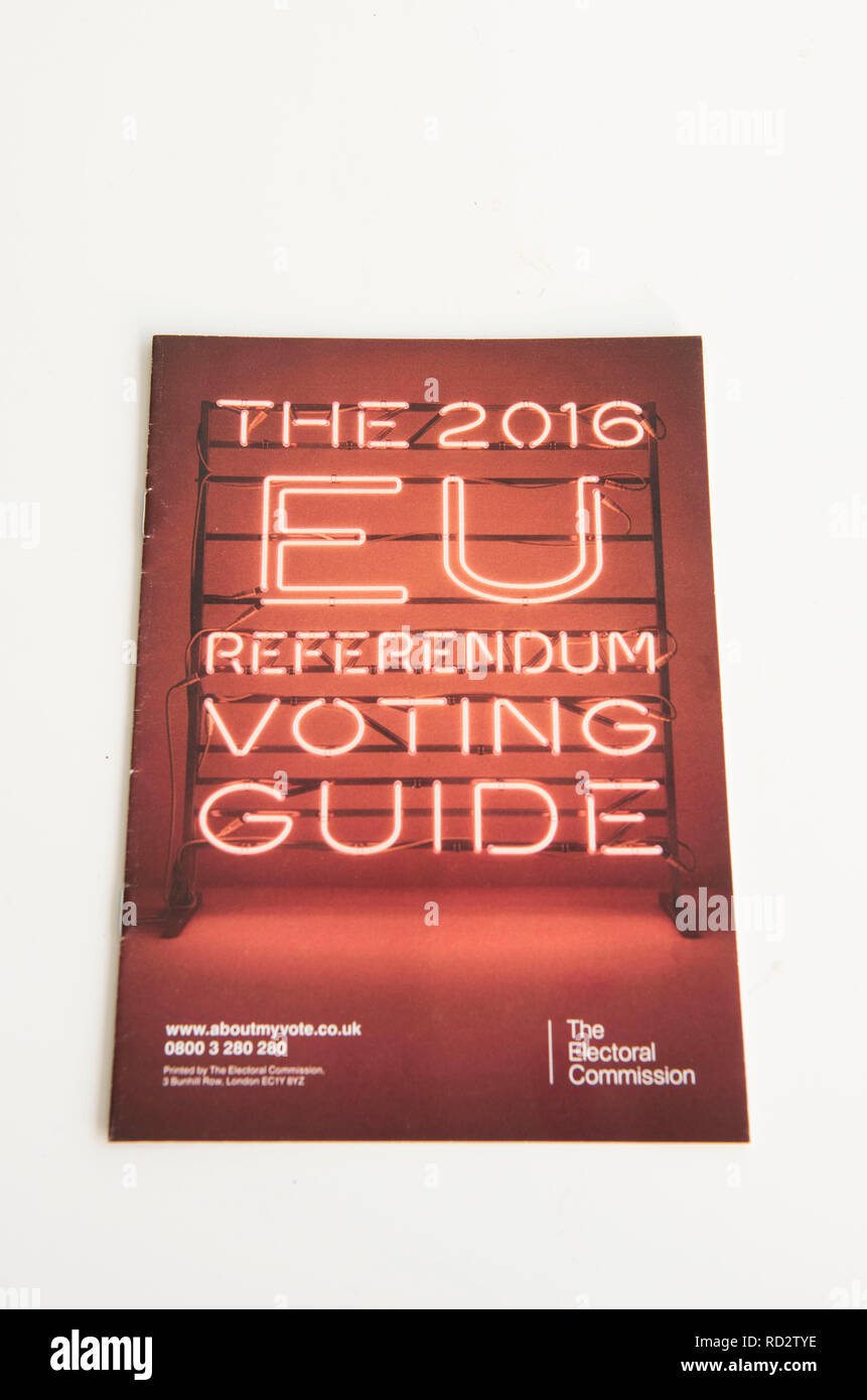EU Referendum leaflets 2016 produced by the UK Government and the ...
